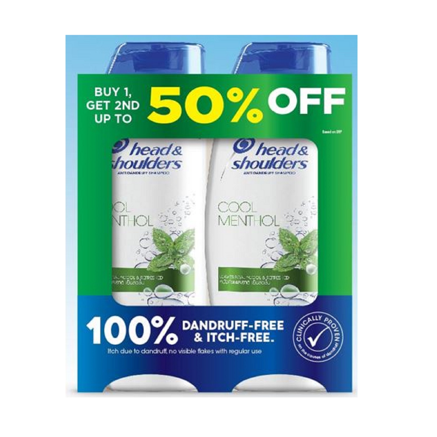 Head & Shoulders Shampoo Cool Menthol 170ml Buy 1 Get the 2nd at 50% ...