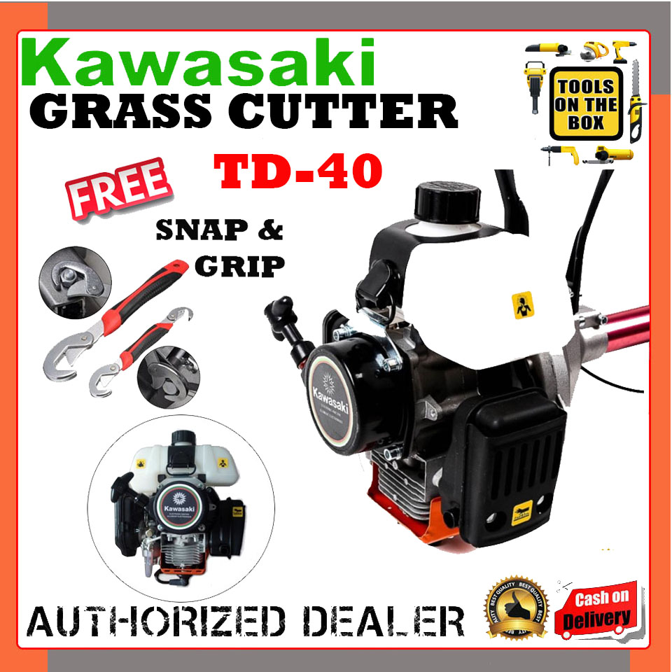 Kawasaki TD40 Grass Cutter with Free Snap and Grip | Lazada PH