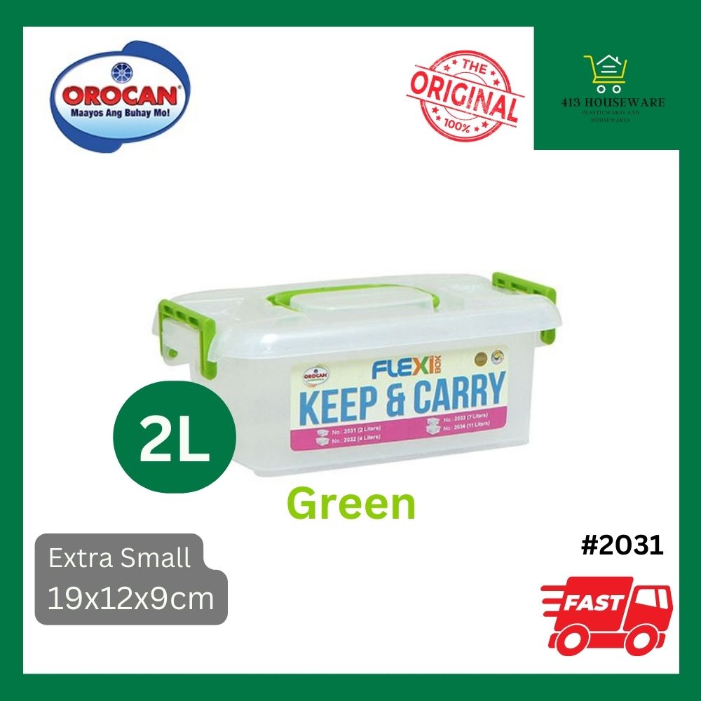 Orocan 2L Flexibox Keep and Carry 2 liters Storage Box Utility Box Tool ...