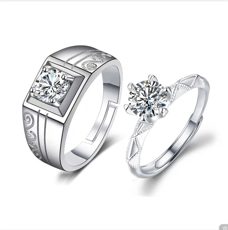 Couple ring adjustable size, Promise ring, engagement ring perfect ...