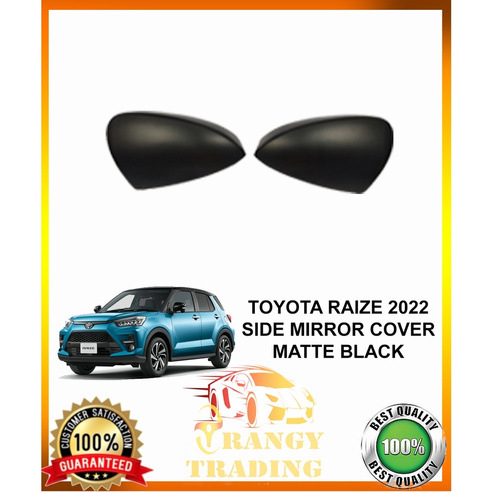 Toyota Raize 2022 to 2023 Side Mirror Cover MATTE BLACK / CHROME ...