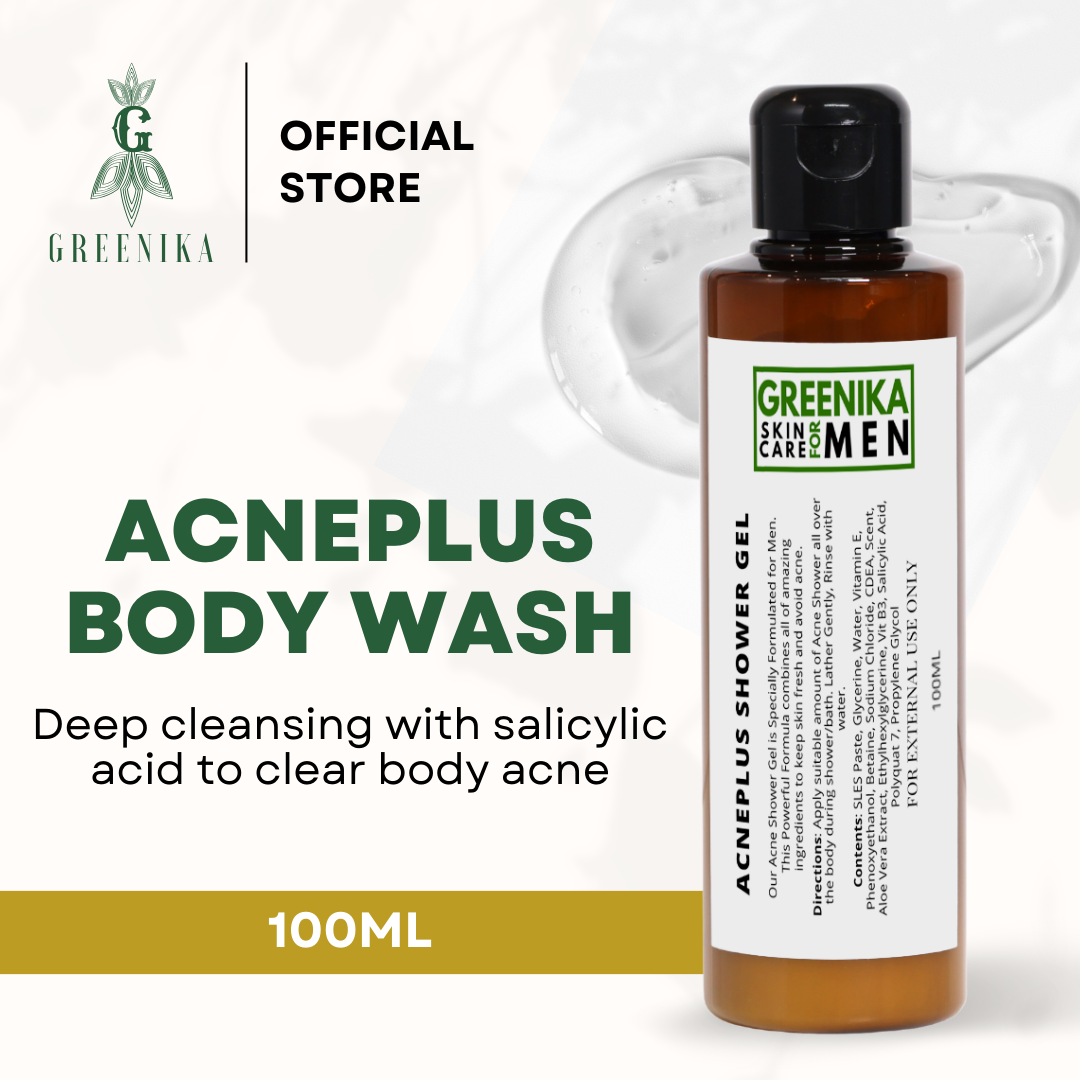 [ ANTI ACNE SALICYLIC ACID SHOWER GEL ] Greenika for Men AcnePlus Body ...