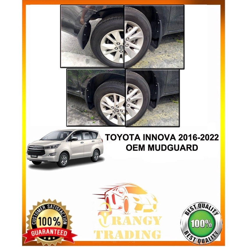 Toyota Innova 2016 to 2023 OEM Mudguard 2017 2018 2019 2020 2021 2022 ...