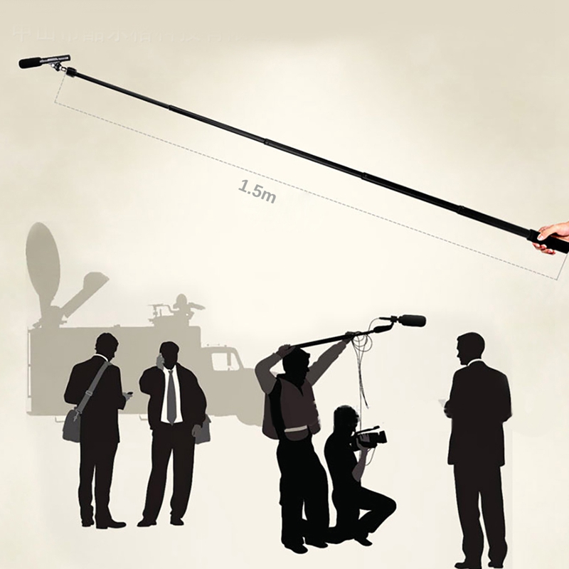 Handheld Boom Pole for Mic,5-Section Extendable Microphone Arm for ...
