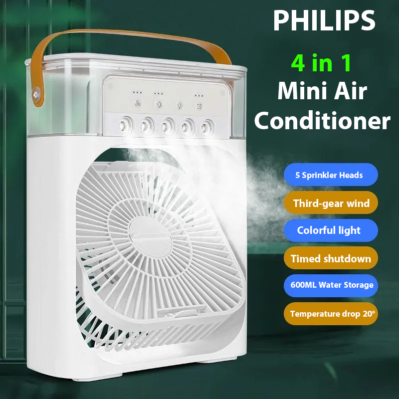 Philips 4 in 1 Type C Mini Portable Fan Air Cooling fan Humidifier ...