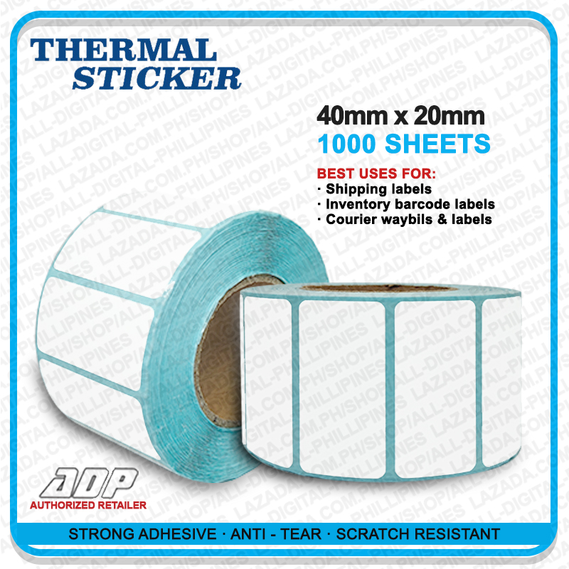 Thermal Adhesive Waterproof Barcode Label Sticker Roll 500, 700 ...