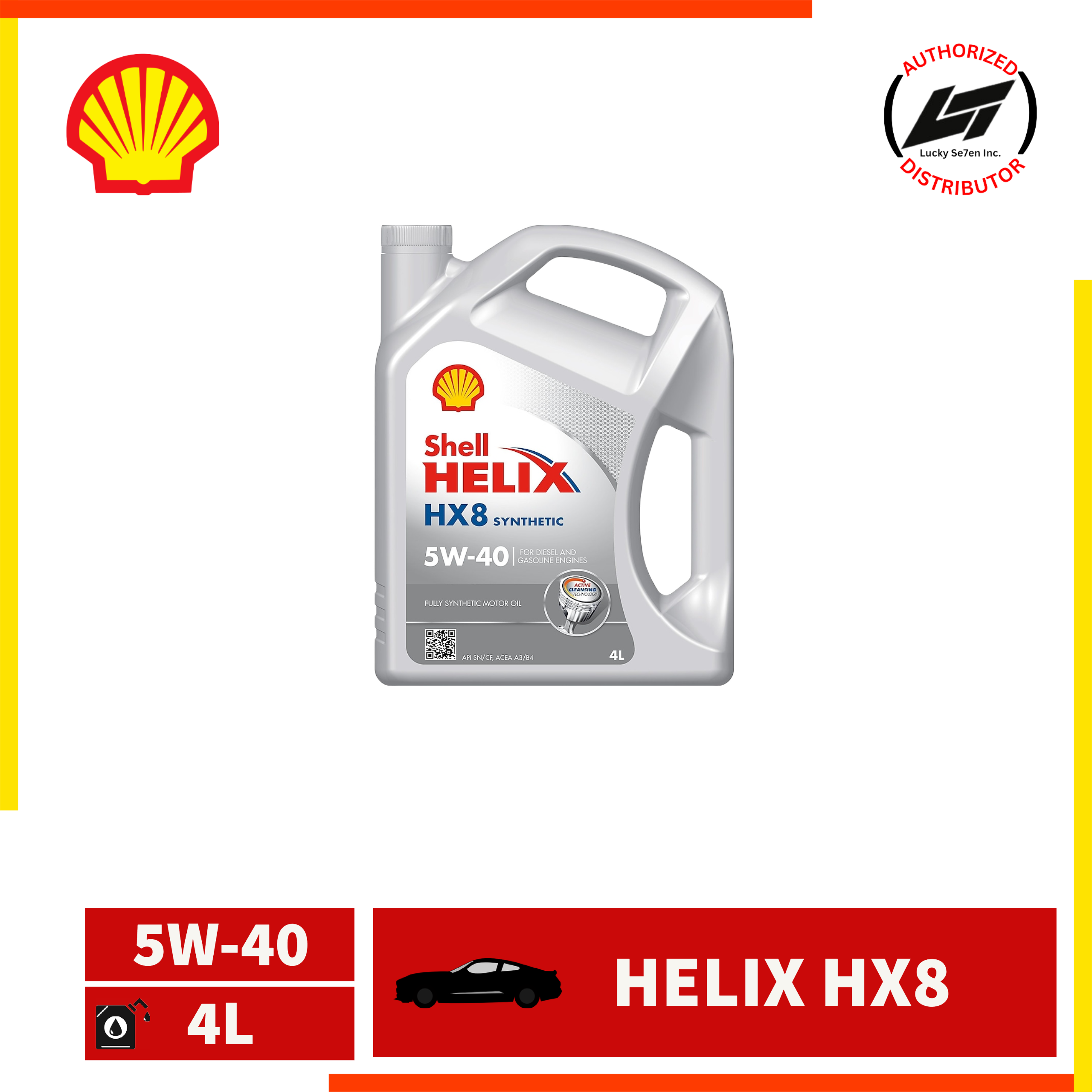 Shell Helix HX8 5W-40 4L | Lazada PH