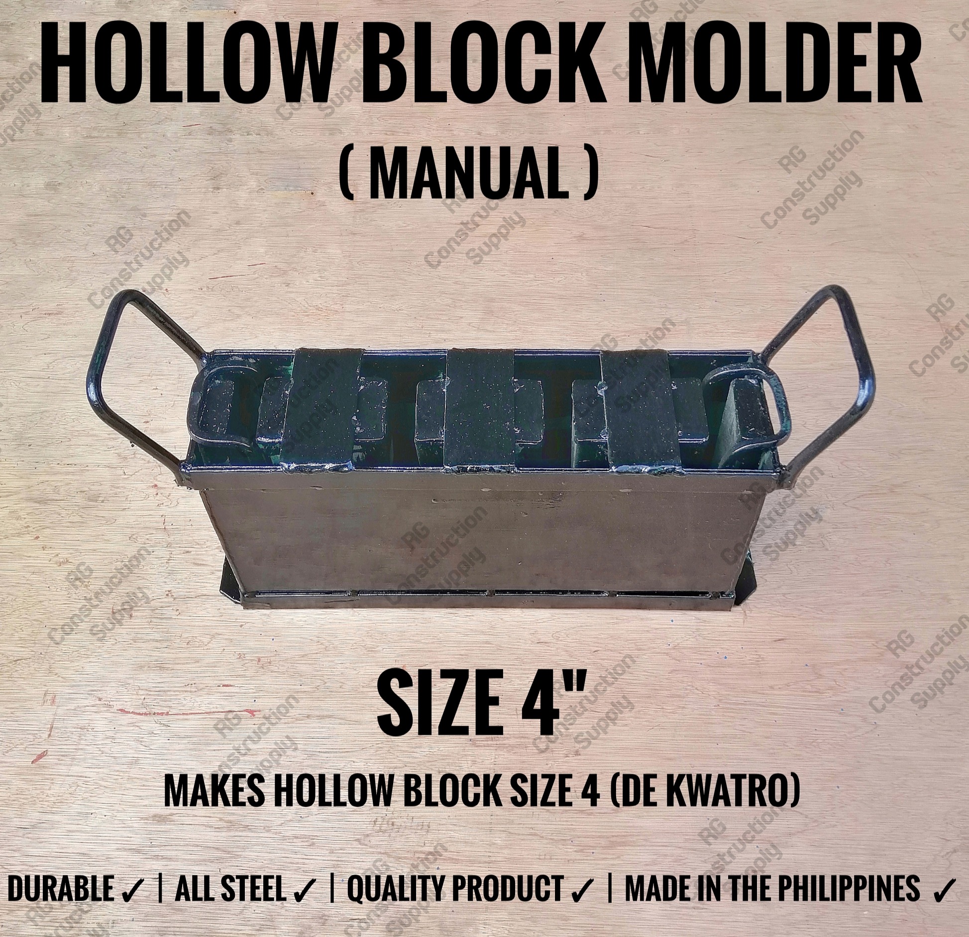 Hollow Block Molder Manual Size 4 | Lazada PH