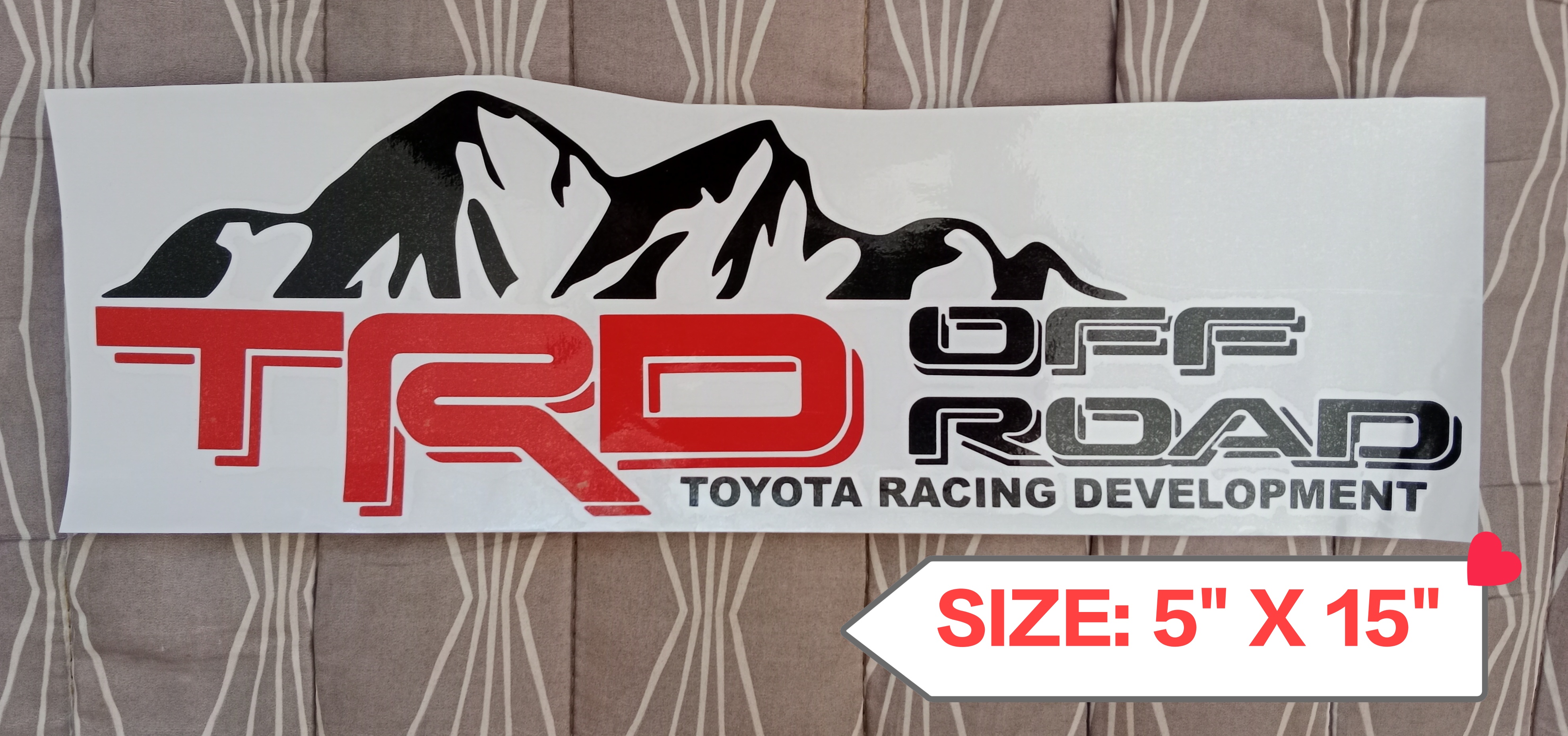 TRD OFF ROAD Toyota Racing Development Decals Stickers | Lazada PH