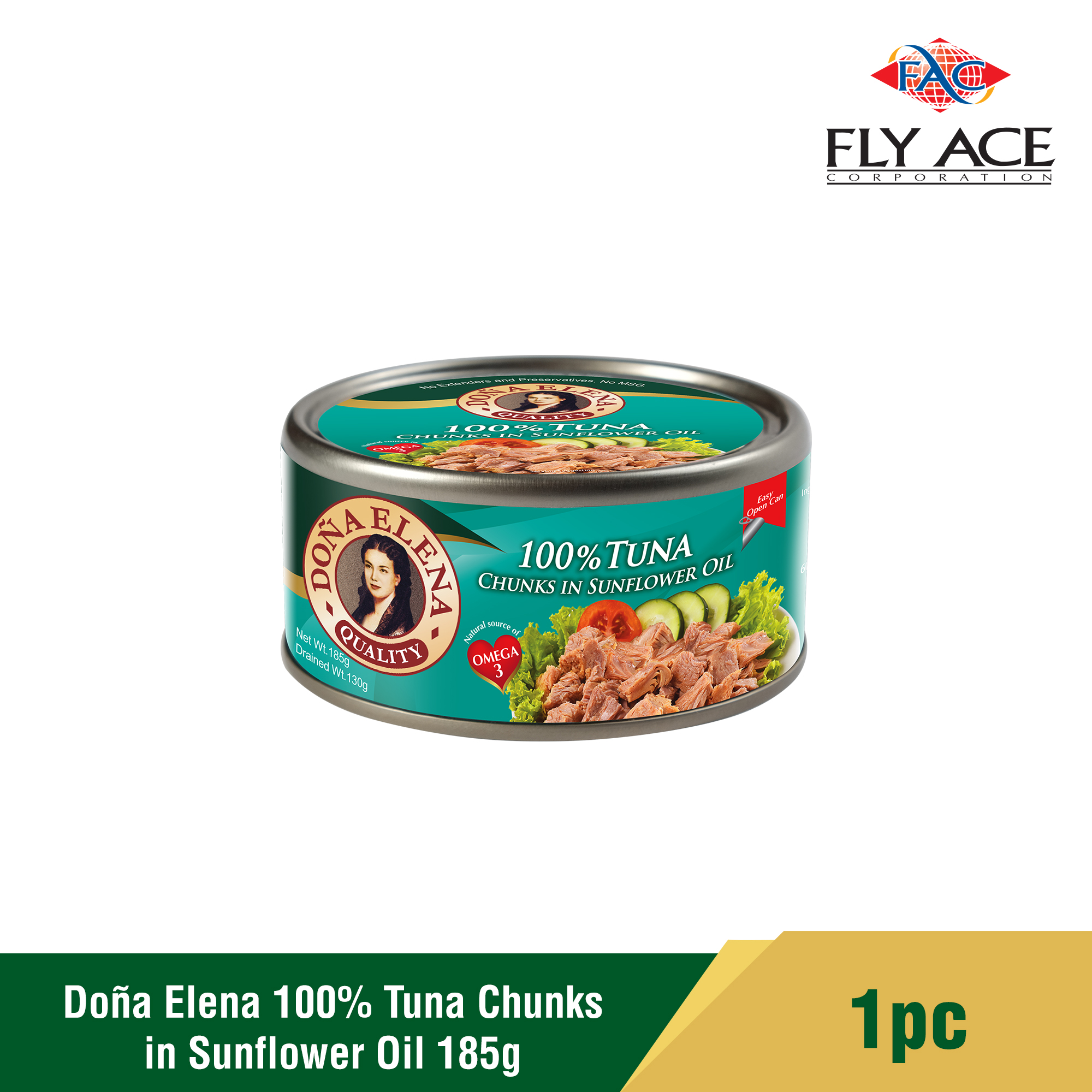 Doña Elena Tuna Chunks in Sunflower Oil 185g | Lazada PH
