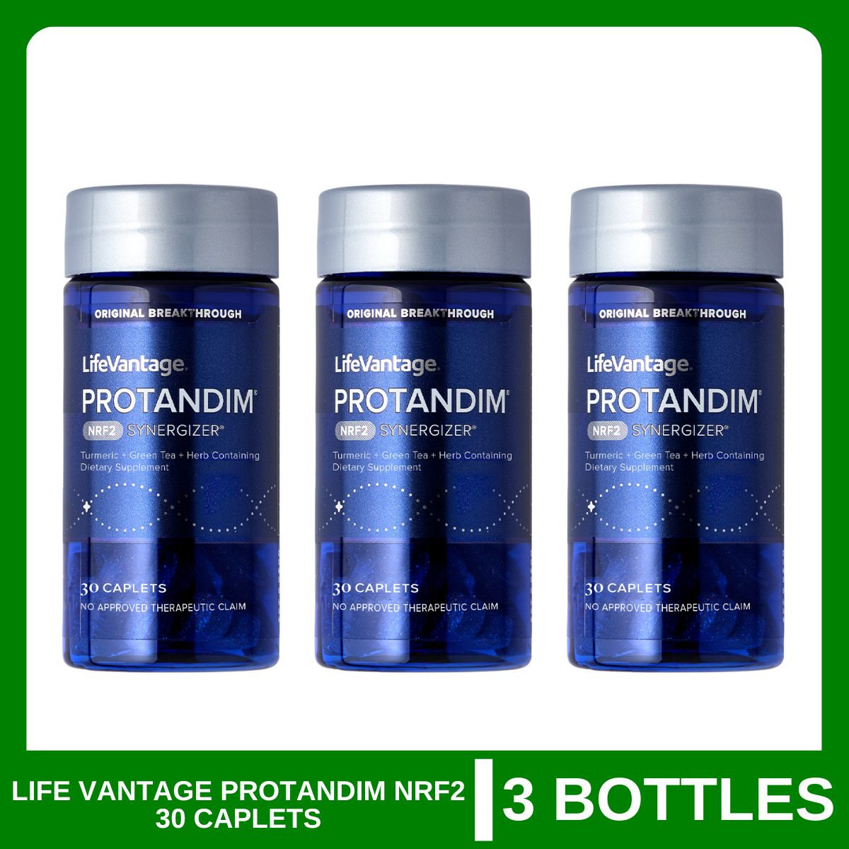 Protandim NRF2 Synergizer by LifeVantage 30 Caplets ( 3 Bottles ...
