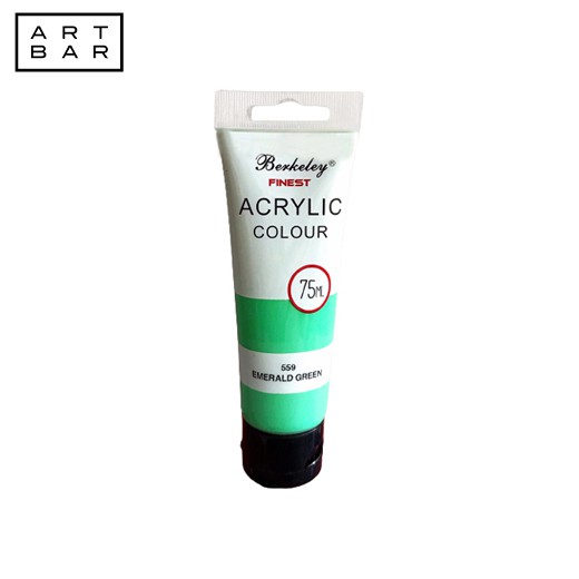 Berkeley Acrylic Color 559 75ml Finest Emerald Green (Paint) - Art Bar ...