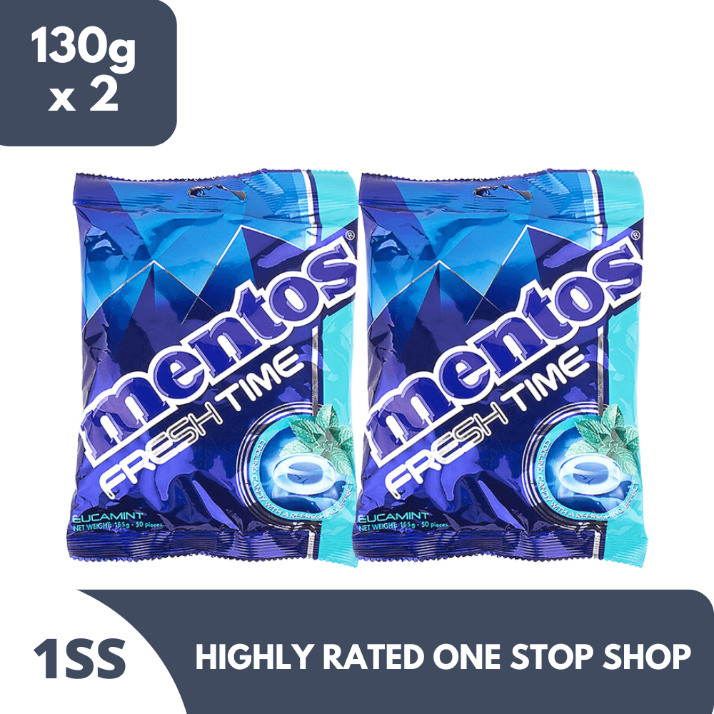 Mentos Fresh Time Eucalyptus 50's, 130g x 2 | Lazada PH