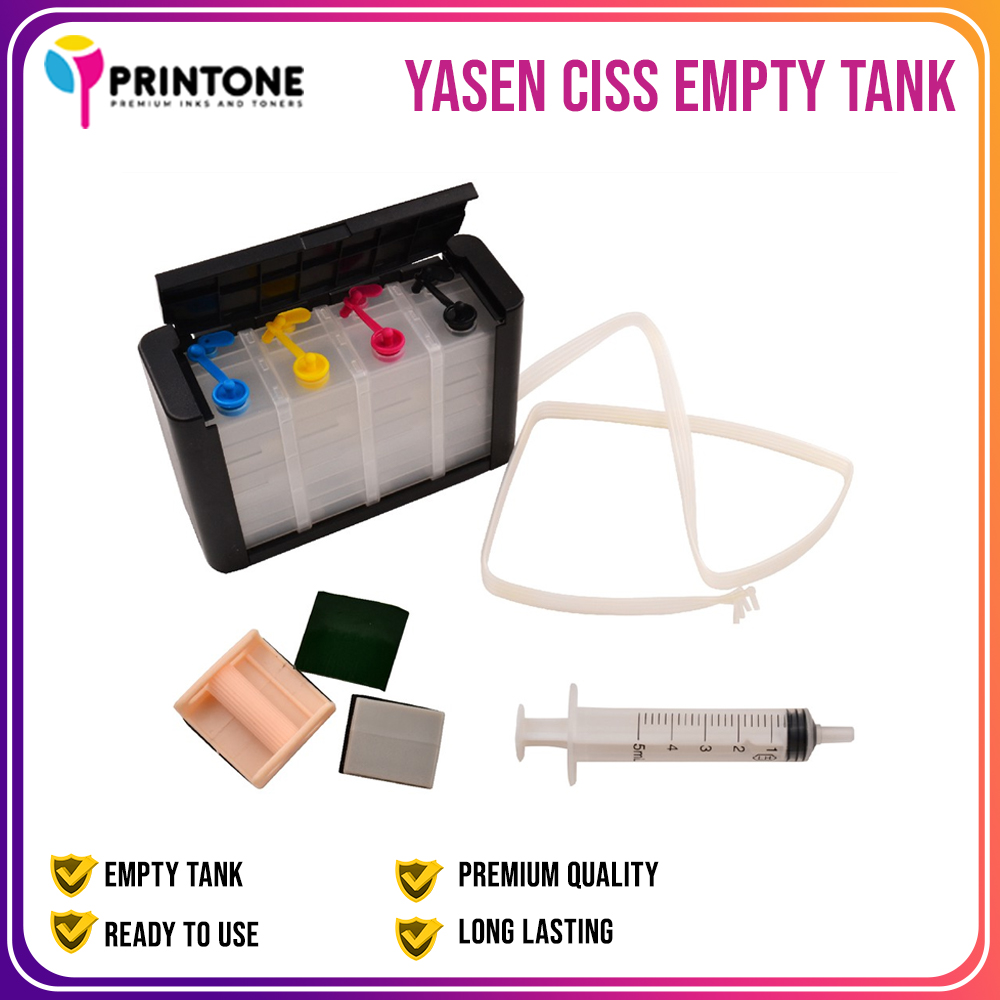 YASEN 100ML Empty Ink Tank | CISS / Continuous Ink System Ink Cartridge | Easy To Install DIY ...