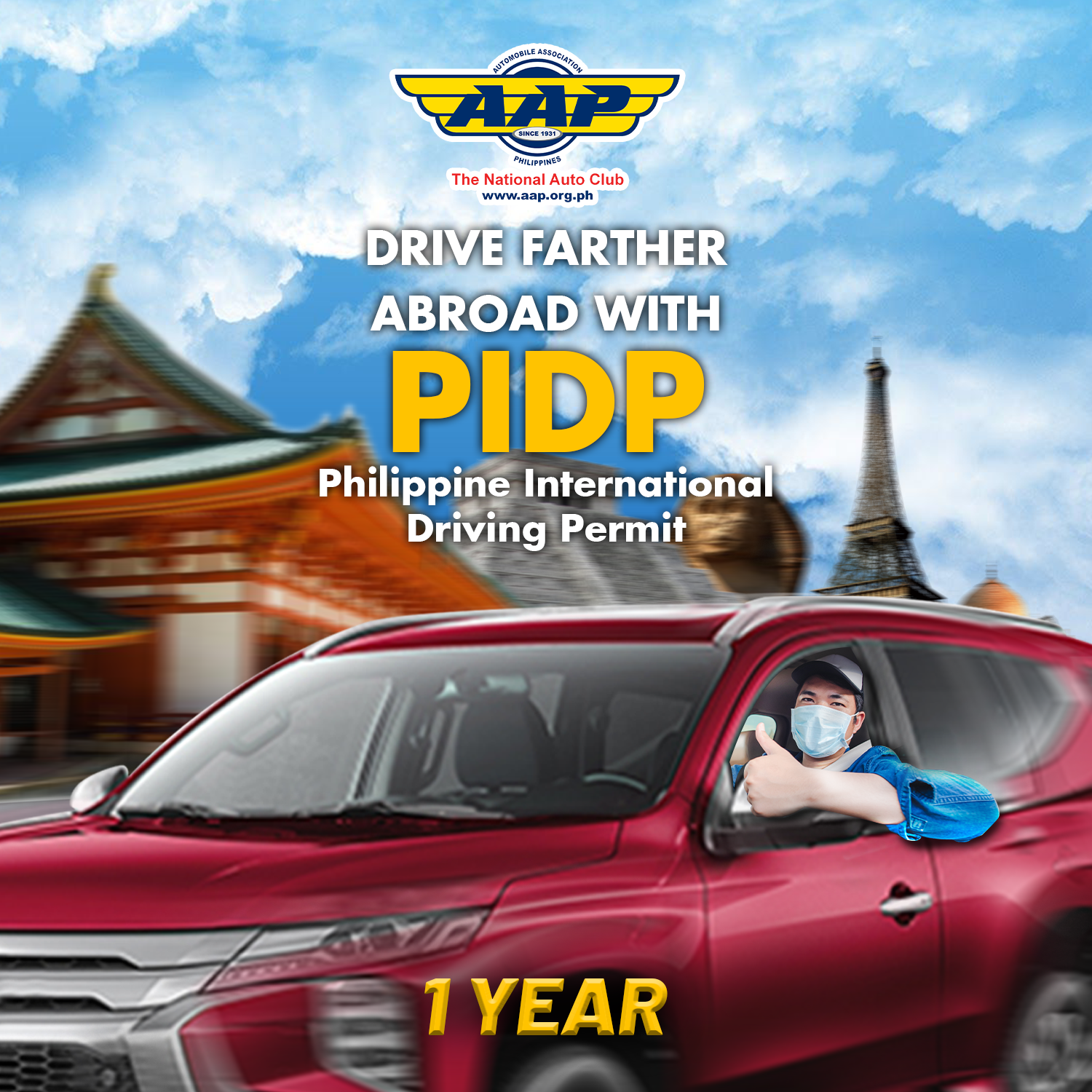 Philippine International Driving Permit (PIDP Valid for 1 Year) | Lazada PH