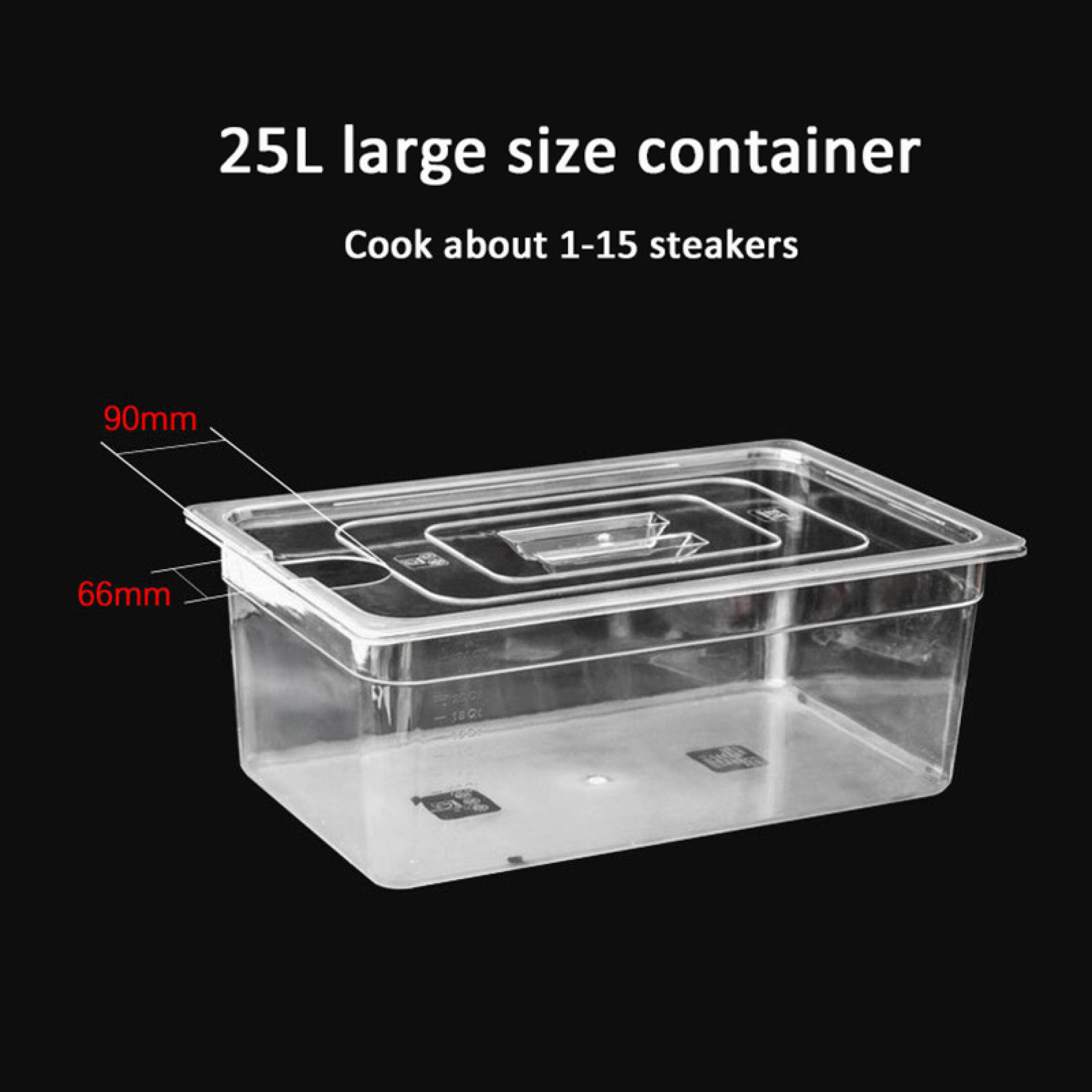 6/11/25L Sous Vide Container with Detachable Lid | Steak Machine ...