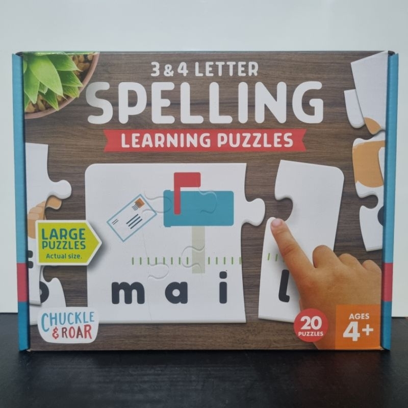 Chuckle and Roar 3 & 4 Letter Spelling Learning Puzzle 20 puzzles ...