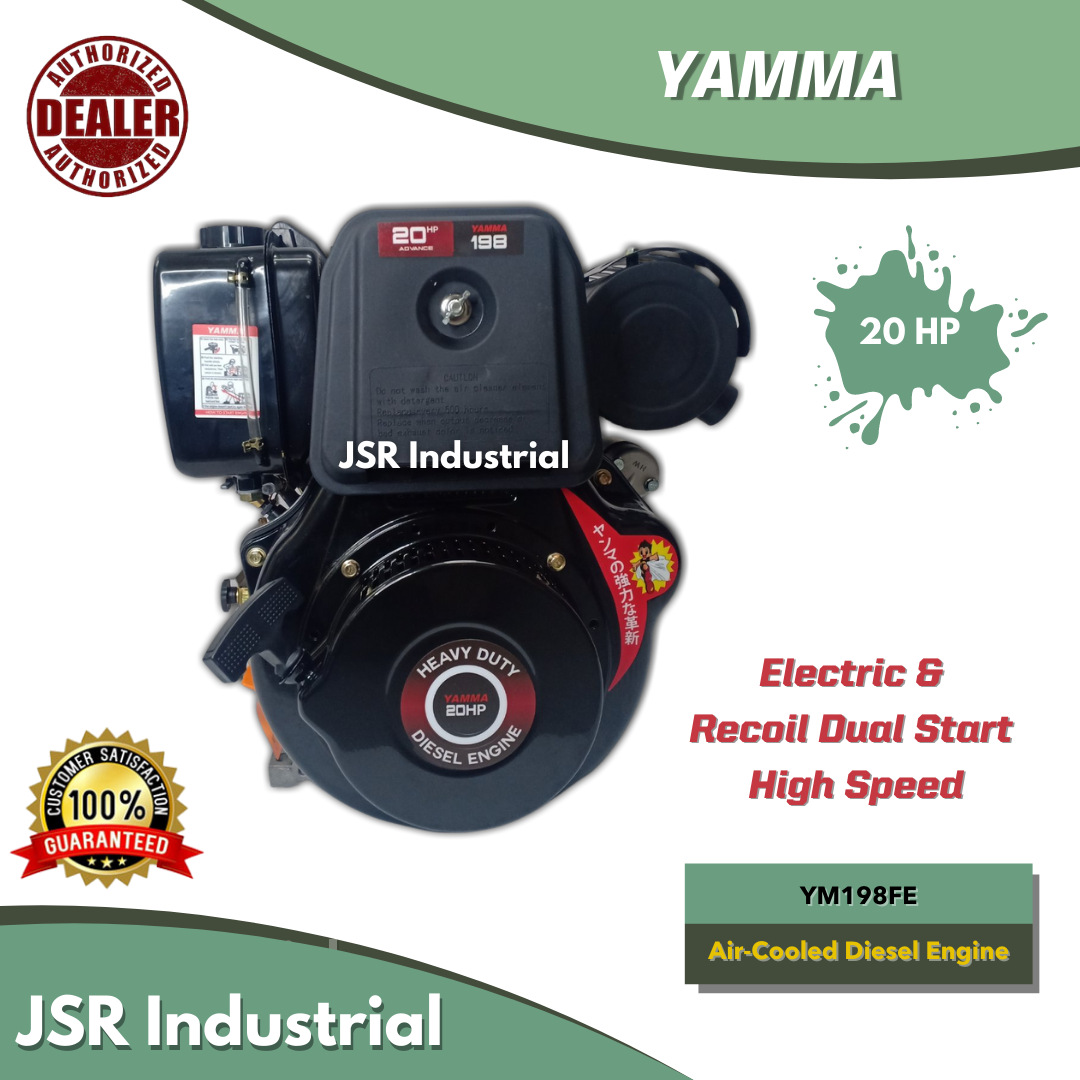 YAMMA Air Cooled Diesel Engine 20 HP (Electric Start) [JSR | YDE ...