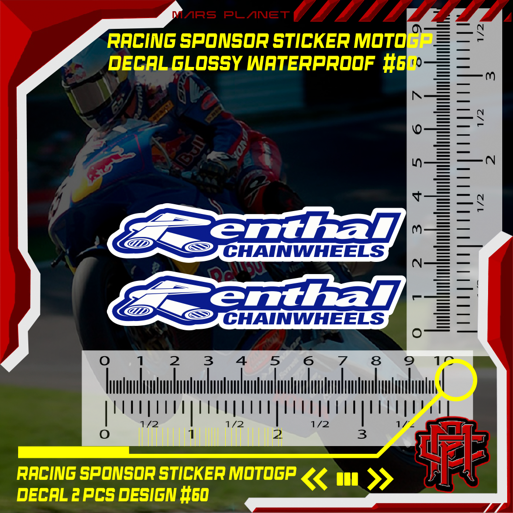 Racing Sponsor Sticker Motorcycle Helmet Decal Waterproof Car Sticker ...