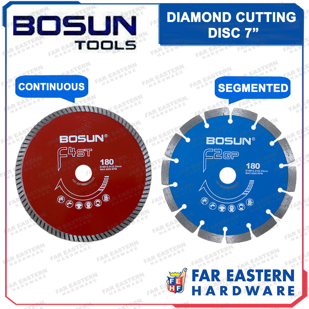 BOSUN Diamond Cutting Disc 7" Segmented / Continuous (Sold per piece ...