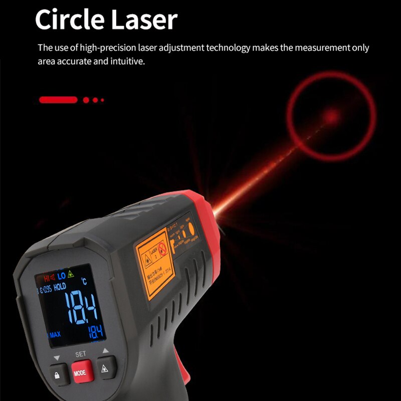 UNI-T Digital thermometer UT306 PRO Infrared Thermometer contactless ...