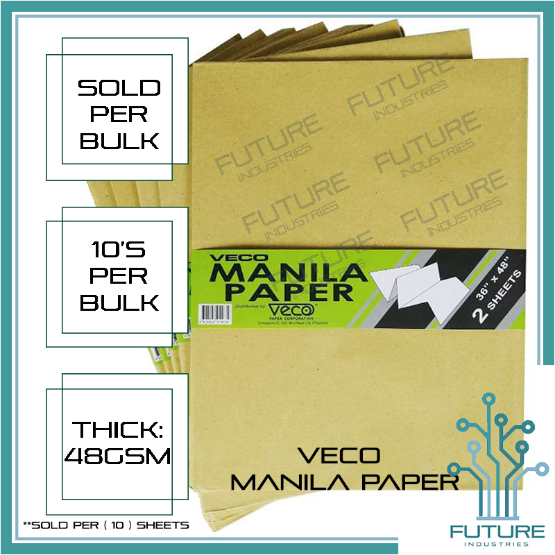 Manila Paper 48GSM 36 x 48 INCHES Presentation Paper Brown Paper School ...
