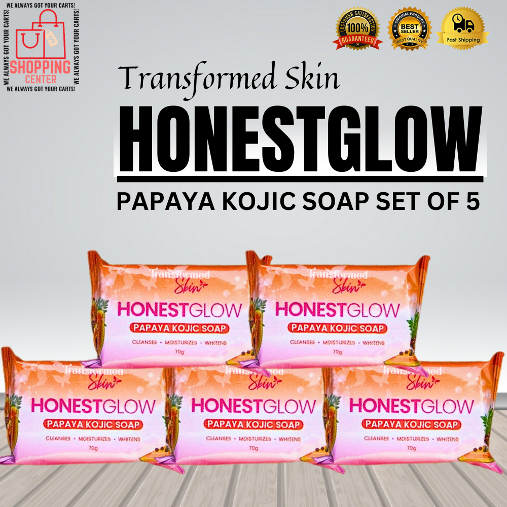 Honest glow soap 70g (Set of 5) honest glow kojic papaya whitening soap ...