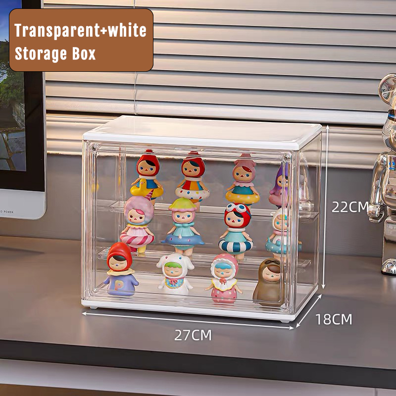 Acrylic Display Box Doll Storage Organizer, Stackable Show Case with ...