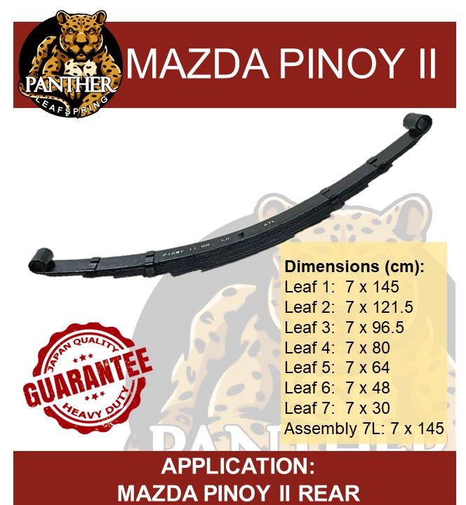 Molye / Leaf Spring for Mazda Pinoy II Rear (MATIBAY) | Lazada PH