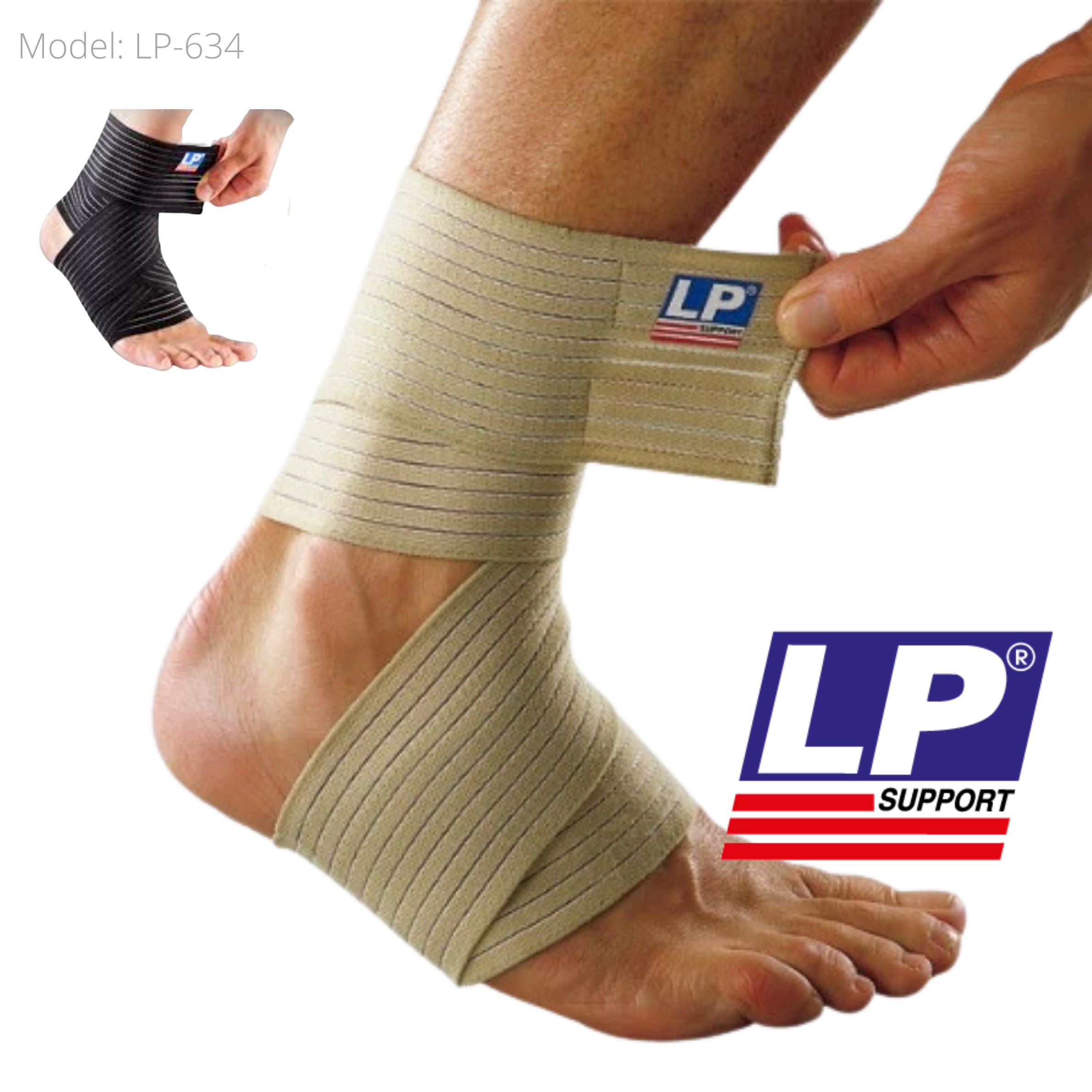 Ankle Wrap Support LP634 1pc (Black) | Lazada PH