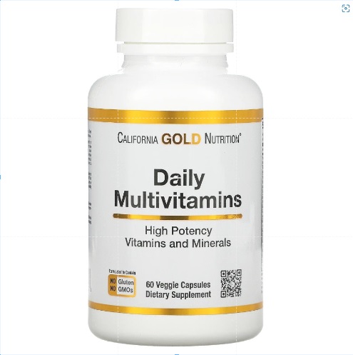 California Gold Nutrition, Daily Multivitamins, High Potency Vitamins ...