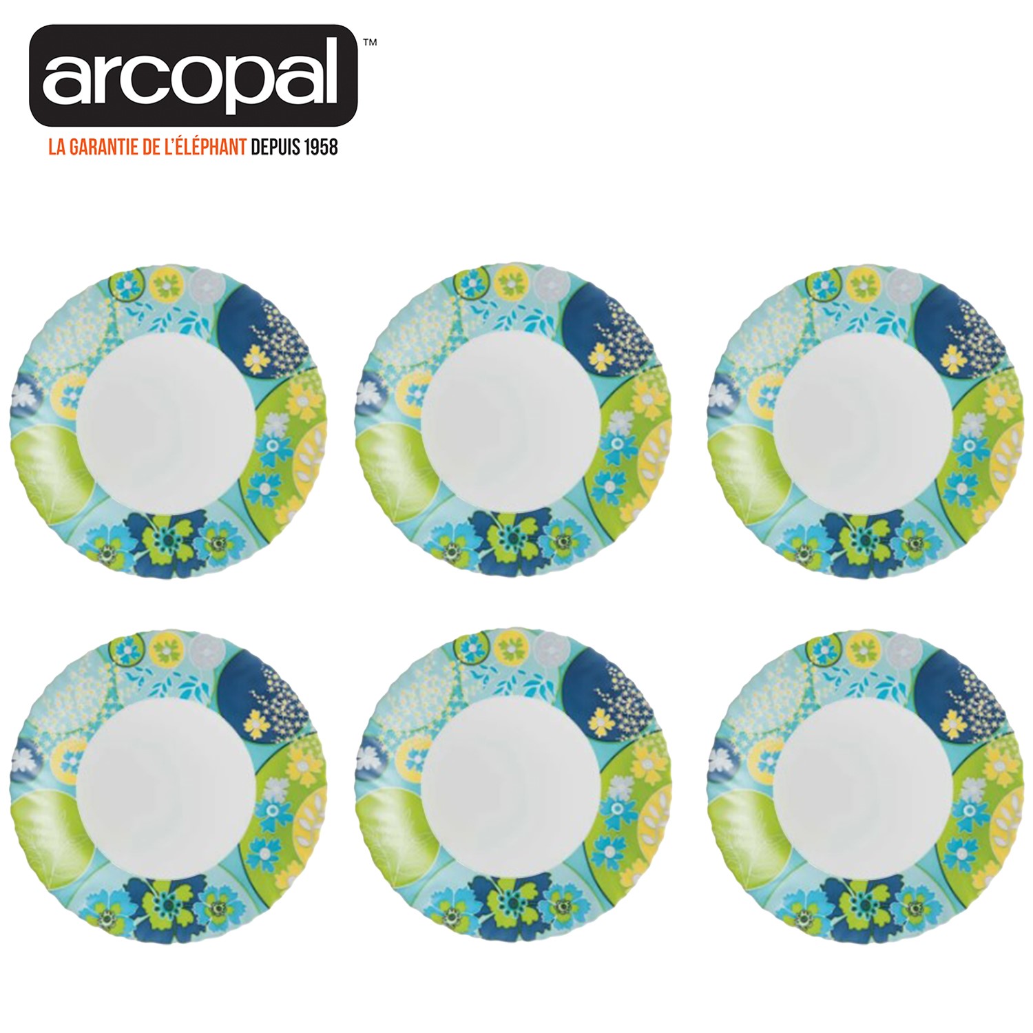 Arcopal Berenice Blue Dinner Plate 25cm | Lazada PH