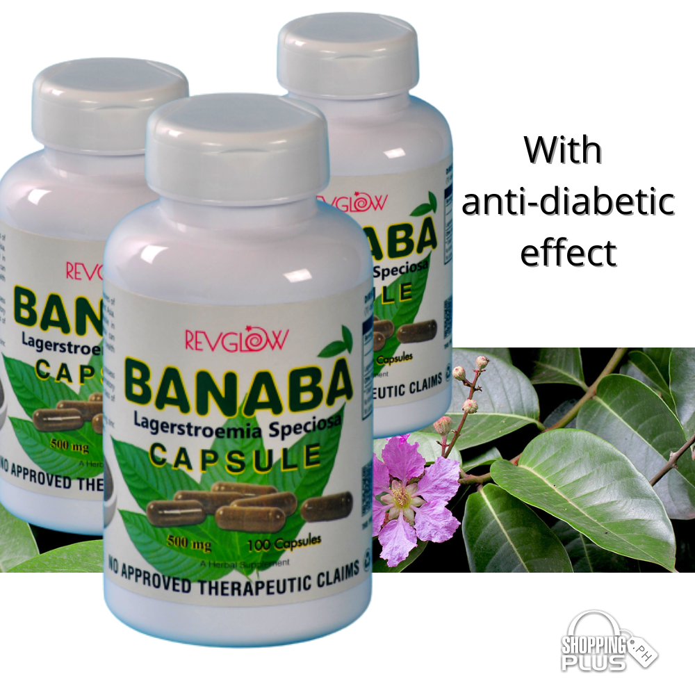 Banaba 3-Bottle 500mg 100-Capsule Supplement Cholesterol Lowering ...