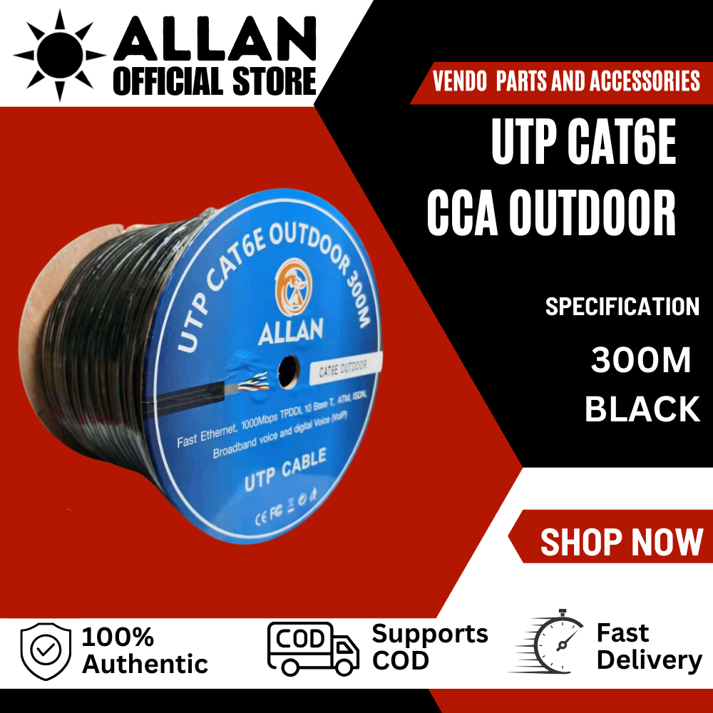 Allan CAT6 Quality Outdoor UTP Ethernet LAN Cable 305m / CCTV / Network ...