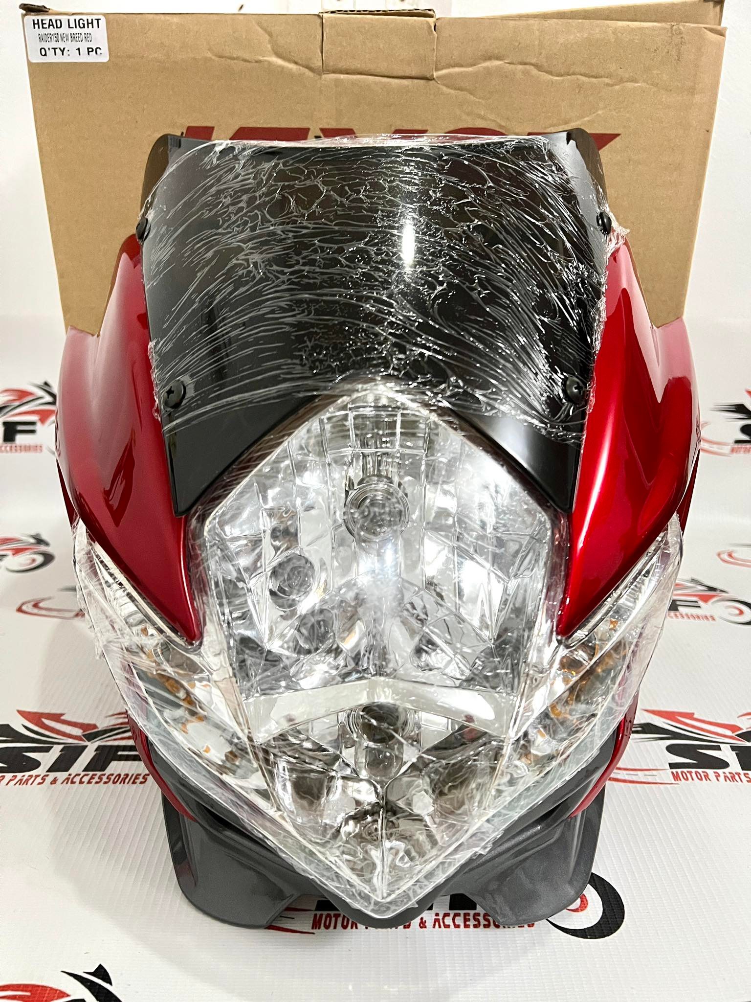 SIF HEADLIGHT WITH COWLING SUZUKI RAIDER 150 NEW BREED RED YASAKI ...