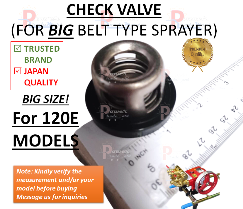 [120E] BIG CHECK VALVE for Belt Type Power Sprayer Pressure Washer ...