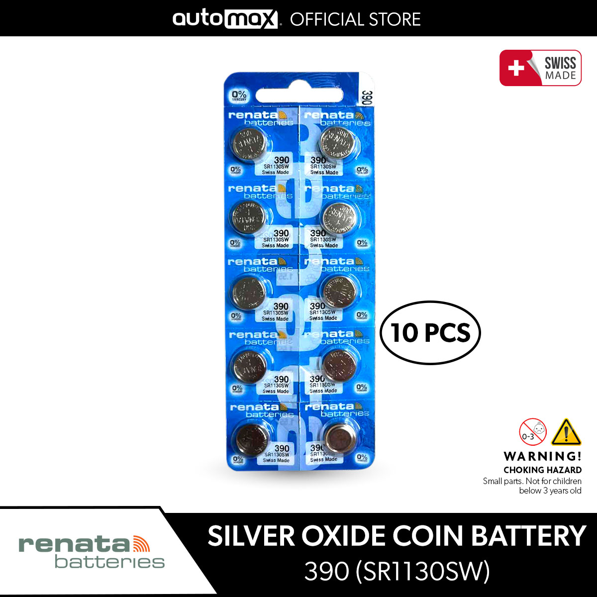 Renata 390 (SR1130SW) Silver Oxide Battery 1.55V | Lazada PH