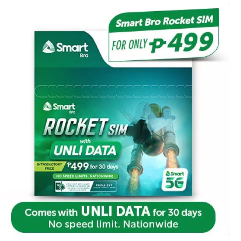 SMART Rocket SIM Vanity Number (092805 88xxx series) UNLI DATA for 30 ...