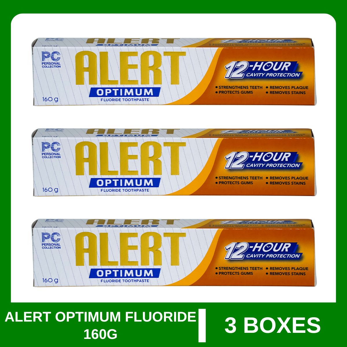 Alert Optimum Fluoride Toothpaste Buy 1 Take 2 160g by Personal ...
