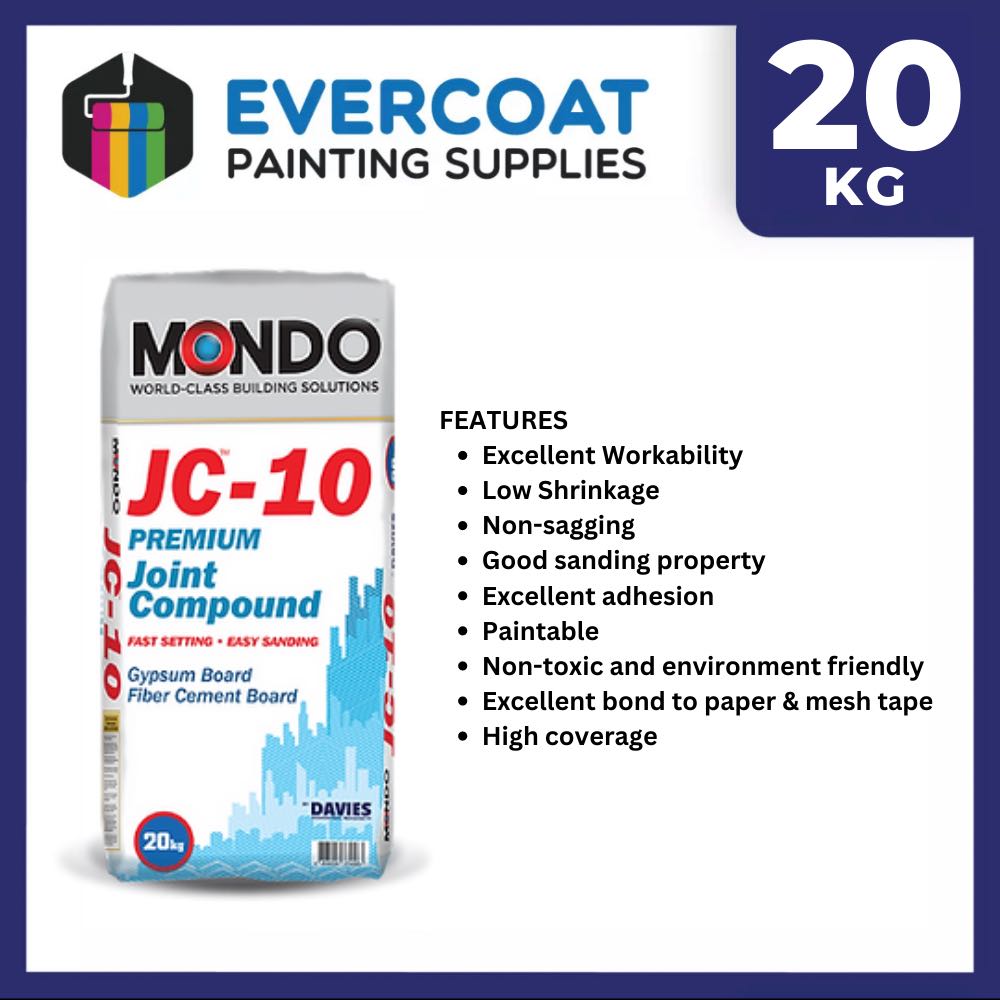 JC-10 MONDO Premium Joint Compound (Powder) Dry Wall & Gypsum Board Putty 20KGS | Lazada PH