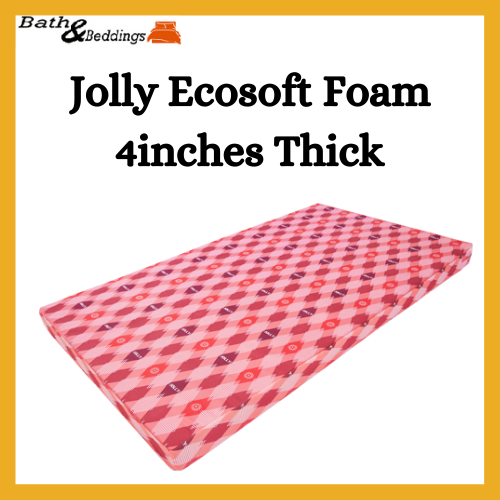 JOLLY ECOSOFT FOAM / MATRESS/ BEDDINGS / 4 INCH THICKNESS/ FOAM W ...