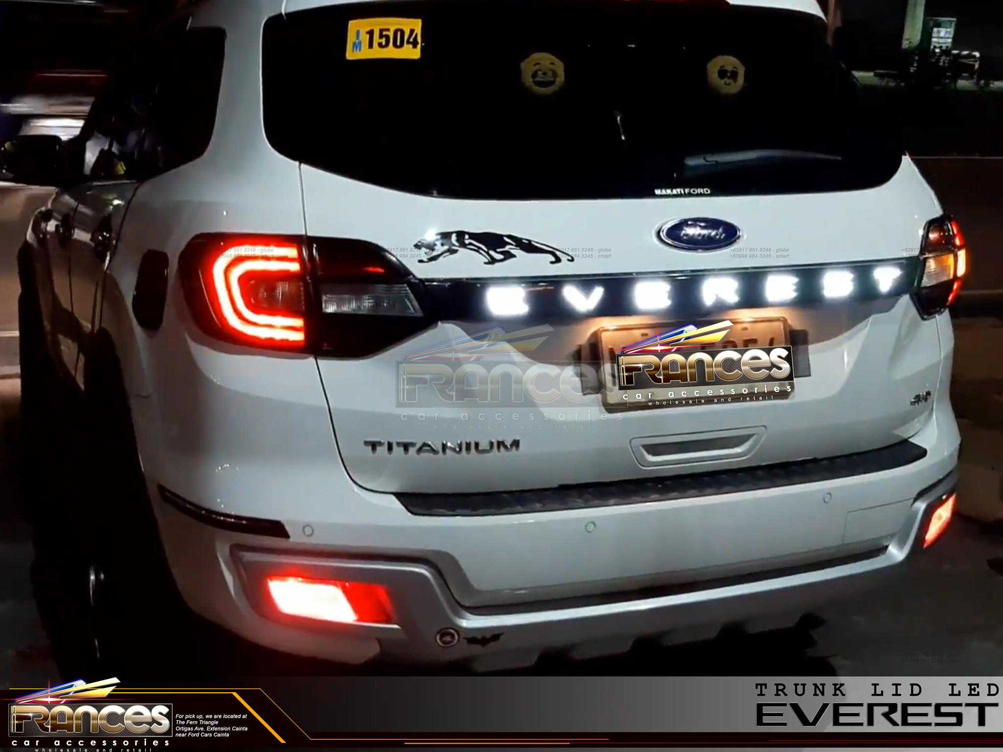 FORD EVEREST 2015-2022 TRUNK LID LED THAILAND MADE CHROME ( Everest ...