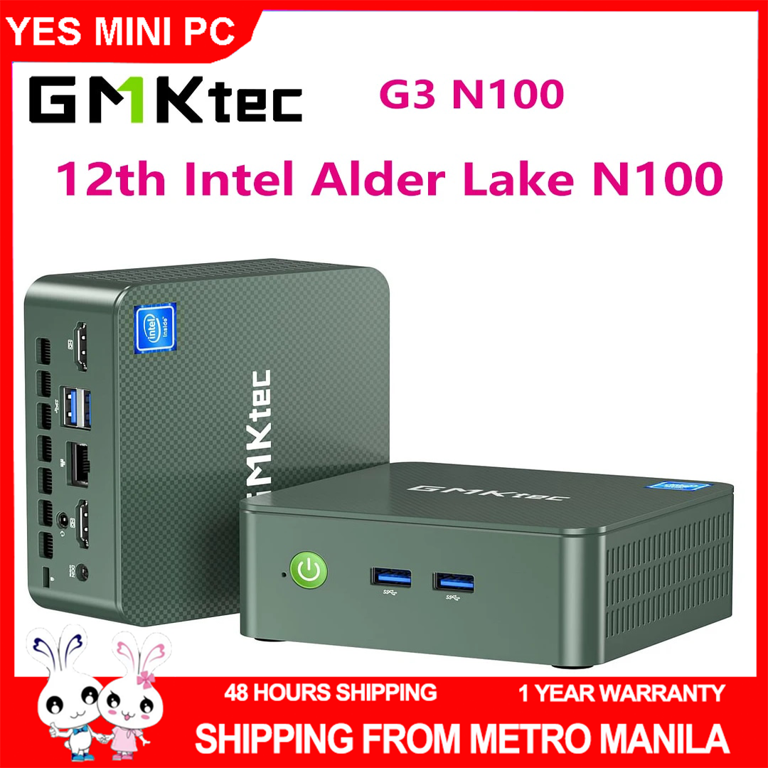 Local Manila shipment Yes Mini PC GMKTec G3 12th Gen Intel Alder Lake N100 Mini PC Windows 11 ...