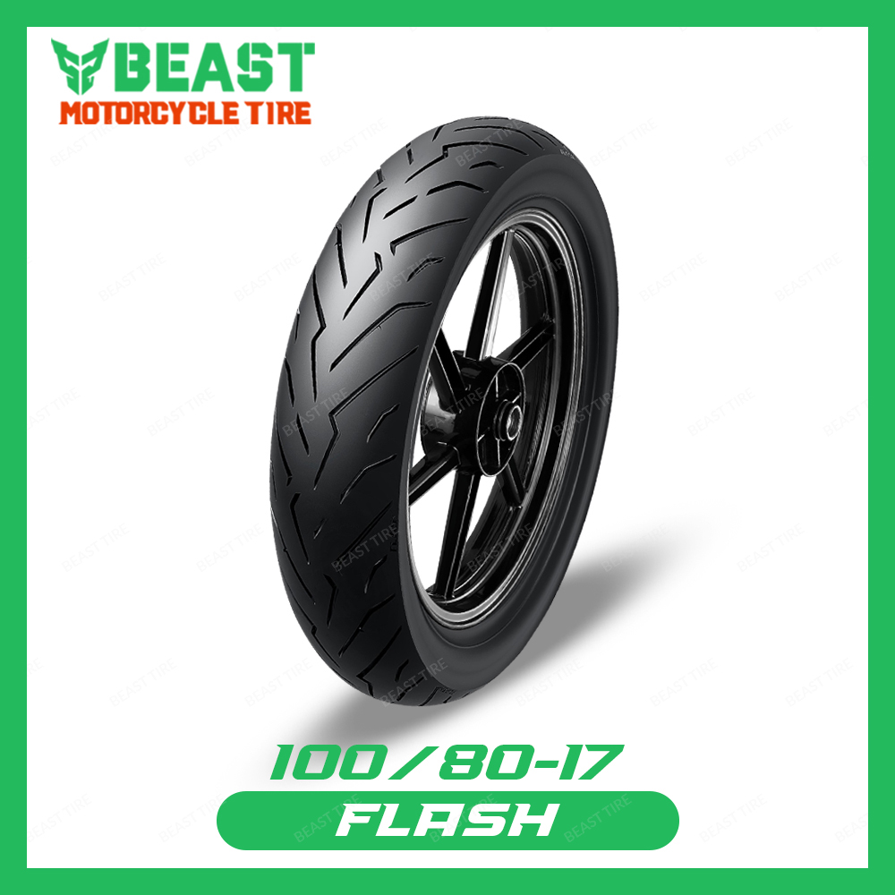 Beast Tire Flash P6240 100/80-17 TL Tubeless Motorcycle Tire Safe and ...