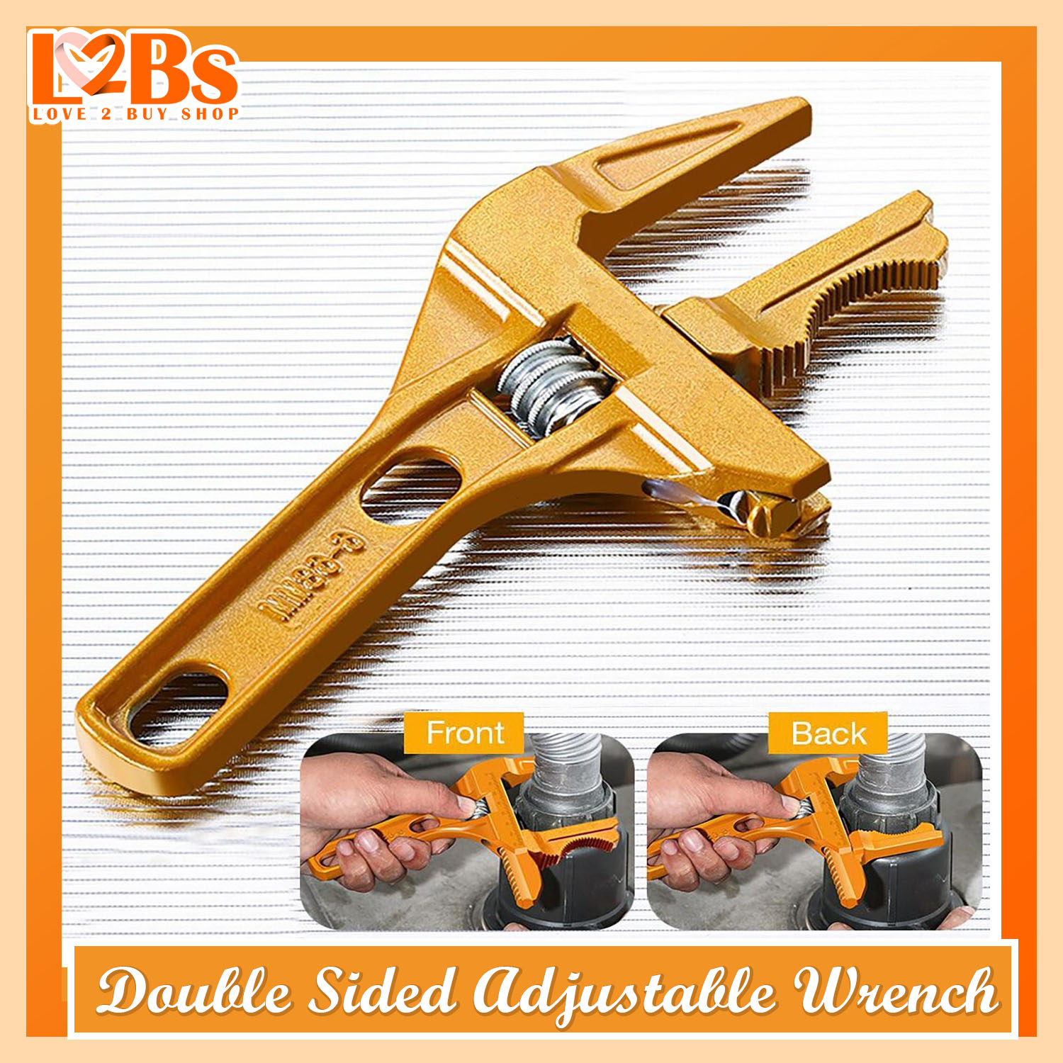Double-sided adjustable wrench universal wrench katala tools | Lazada PH