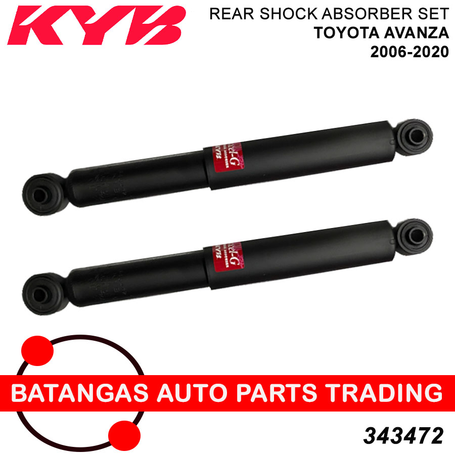 KYB REAR SHOCK ABSORBER Toyota Avanza 2006-2020 (SET OF 2) 343472 ...