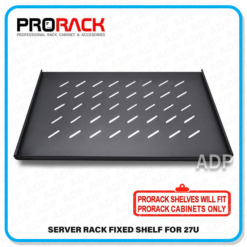 PRORACK Server Rack Fixed shelf for 27u (1000mm Depth for Prorack ...