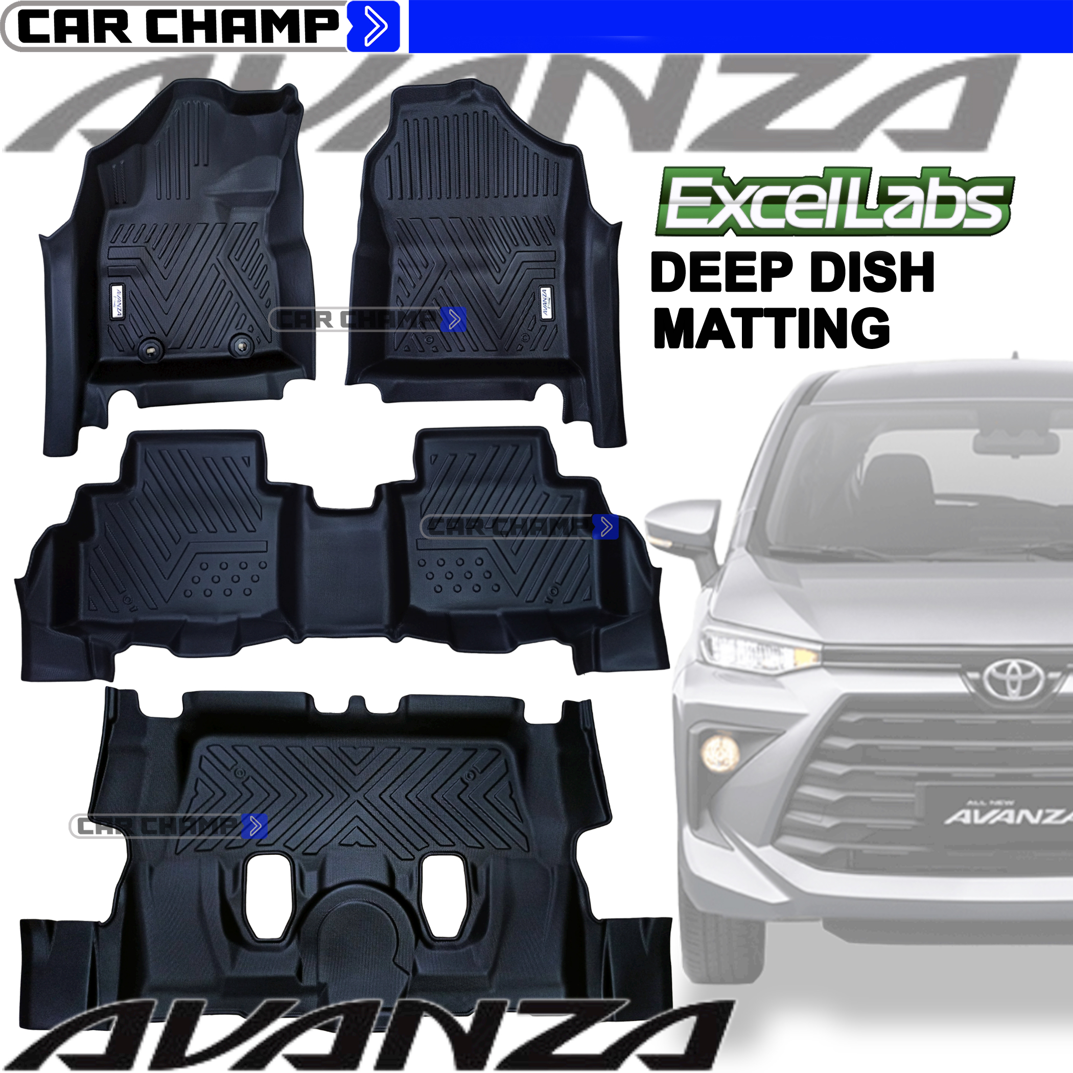Toyota Avanza 2012 to 2023 OEM Deep Dish Matting [ OEM/EXCELLENT ] 2013 ...