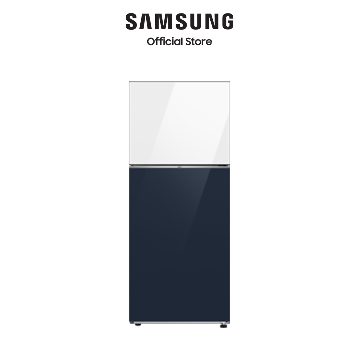 Samsung Bespoke Top Mount Freezer Refrigerator with AI Energy in Clean ...
