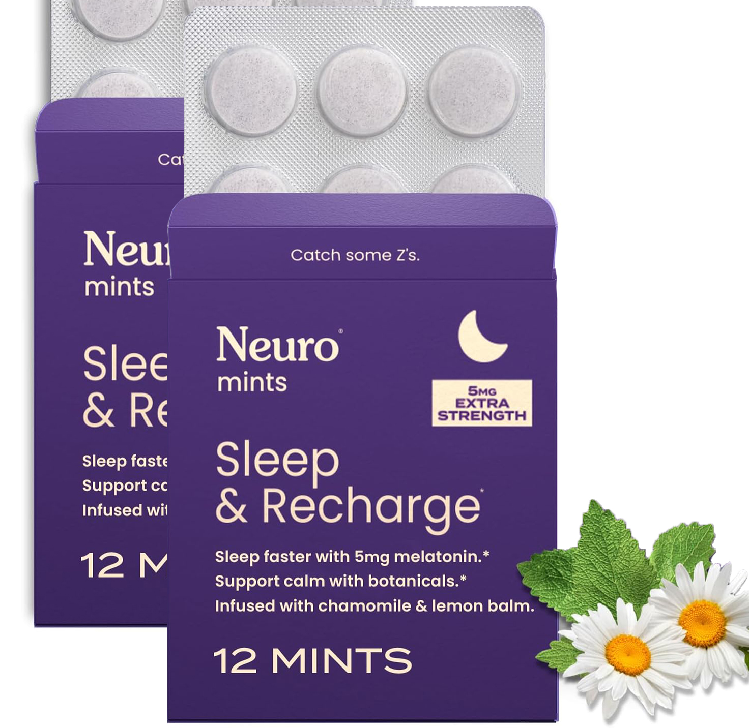 NeuroMints Sleep & Recharge Melatonin Mint 1/5mg (Authentic) Sugar Free ...